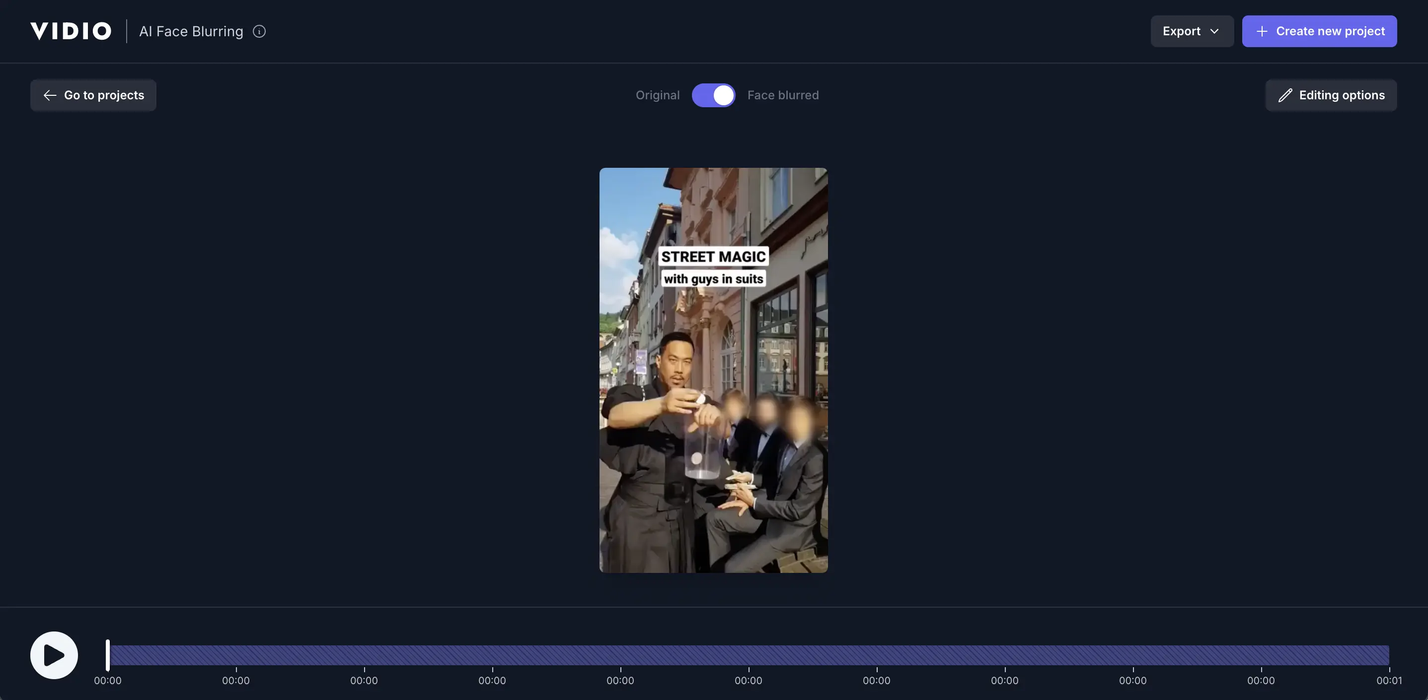 How to Blur Faces in Videos Using VIDIO’s AI Tool